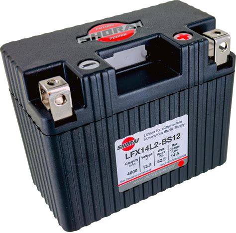 Shorai Lfx14l2 Bs12 Extreme Rate Lithium Iron Powersports Battery