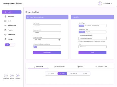 Data Management System On Behance