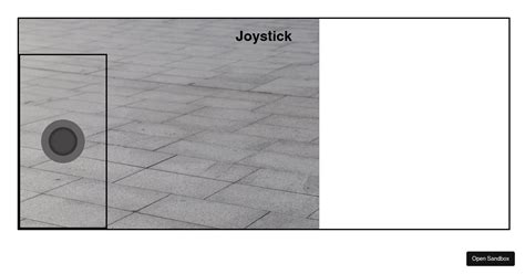 React Joystick Component Examples CodeSandbox