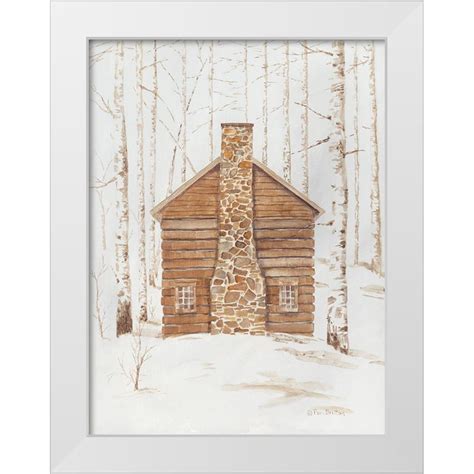 Britton Pam 19x24 White Modern Wood Framed Museum Art Print Titled