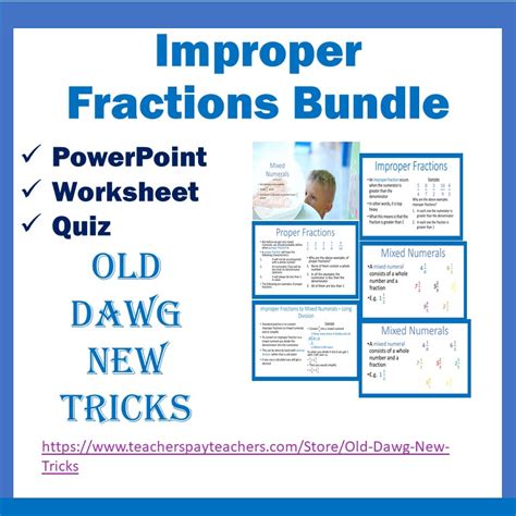 Improper Fractions Bundle Made By Teachers Improper Fractions Bundle Made By Teachers