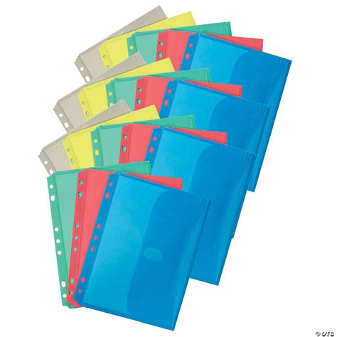 C Line Mini Size Binder Pocket Side Loading Assorted Pack Of 18