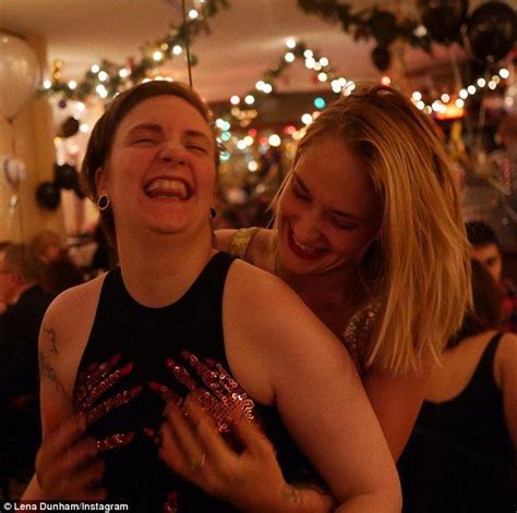 Lena Dunham Plays Dead With Her Derriere On Show As She Slumps On Floor