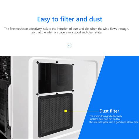 Iodool 【high Quality】 Pc Chassis Cooling Dust Mesh Net Guard Fan Cover