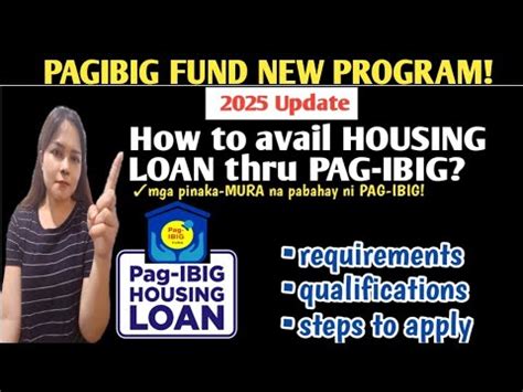 How To Avail Pag Ibig Housing Loan 2025 Pag Ibig 4ph Program Youtube