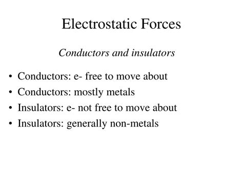 Ppt Electrostatic Forces Powerpoint Presentation Free Download Id