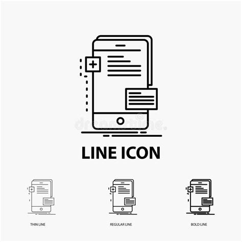 Frontend Interface Mobile Phone Developer Icon In Thin Regular And