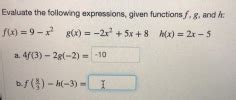 The Functions F And G Are Defined By The Following Tables Use The