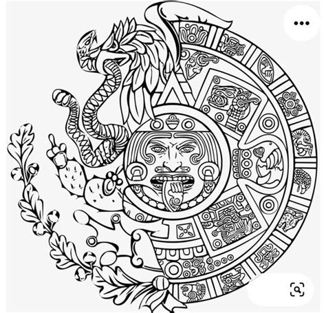 Aztec Tattoo Stencil Mexican Culture Art Tattoo Toltec Tattoos Aztec Tattoo Designs