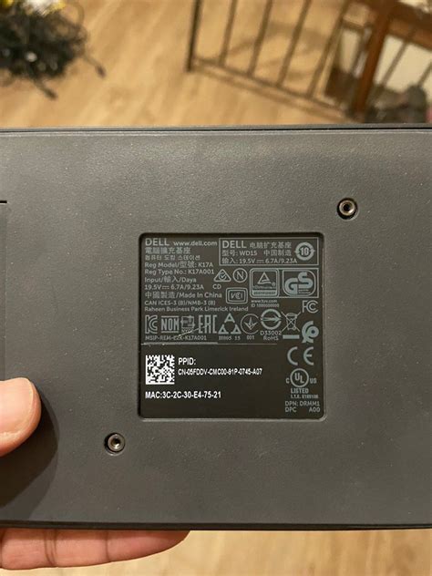 Dell Dock WD15 K17A Type C Docking Station 180 W Charger Computers Tech Parts