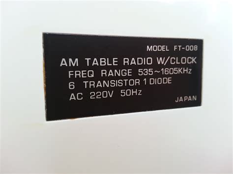 Radio Reloj Space Age Apco