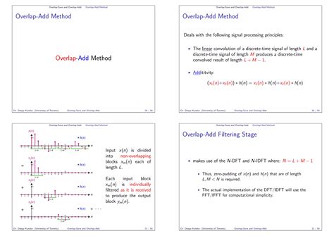 Overlap Add And Overlap Save Method Pdf Science