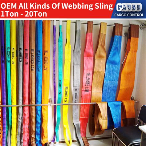 Oem Webbing Sling Flat Webbing Sling Eye To Eye Lifting Sling Nylon