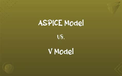 Aspice Model Vs V Model Know The Difference
