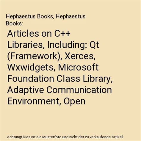 Articles On C Libraries Including Qt Framework Xerces Wxwidgets Microso Eur 4464