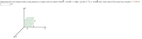 solved determine the net charge inside a cube placed in a