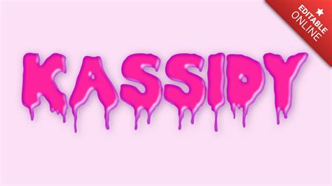 Kassidy Pink Liquid Text Effect Generator Kassidy Pink Liquid Text Effect Generator