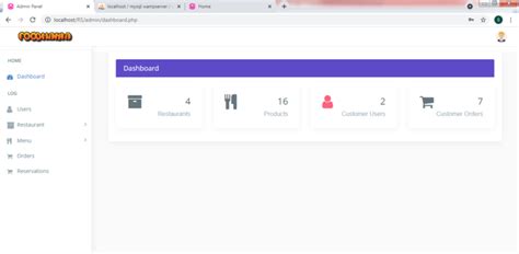 Restaurant Management System Database Project Using Php Mysqlms