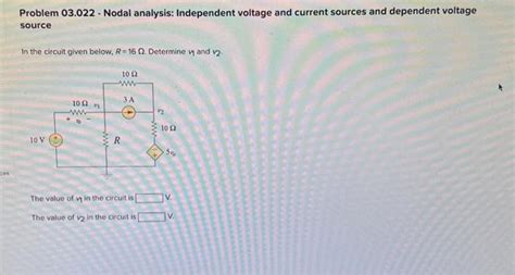 solved problem 03 022 nodal analysis independent voltage