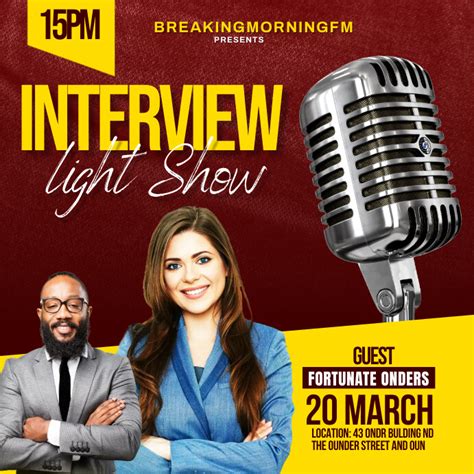 Interview Template Postermywall