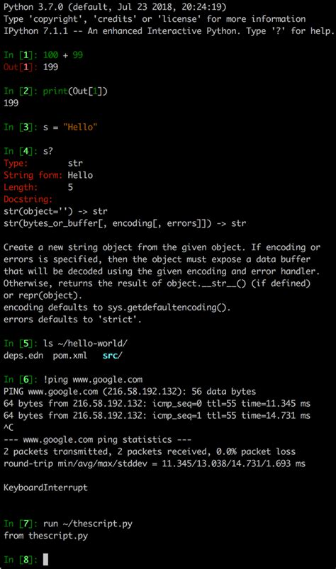 python3 ipython console 隔叶黄莺 yanbin blog