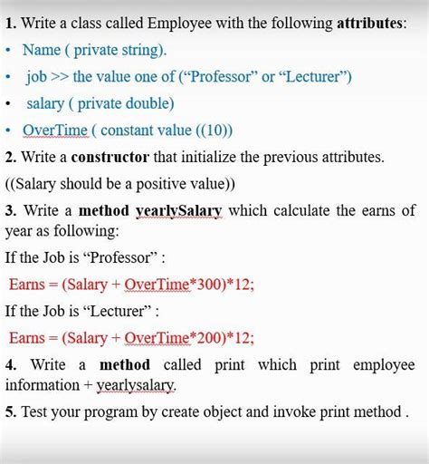 solved 1 write a class called employee with the following