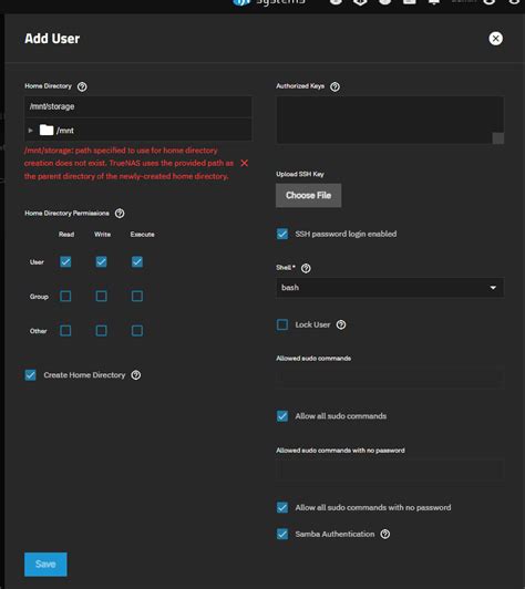 Ldap User Login Issue And Local User Home Directory Issue Truenas General Truenas Community