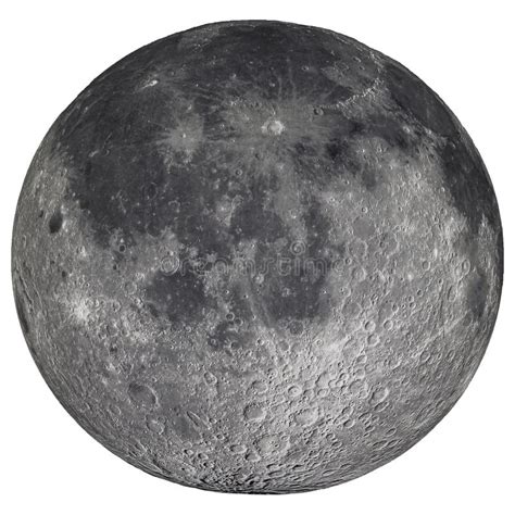 The Full Moon On A White Background Stock Image Image Of Close