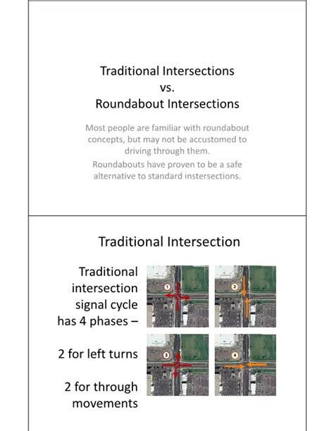 T Diti Li T Ti Traditional Intersections Vs Roundabout Intersections