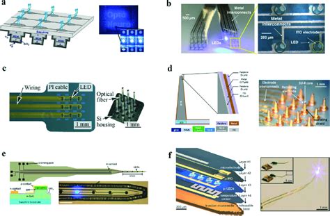 Examples Of μled Based Neural Interfaces A A High Density μled Array Download Scientific