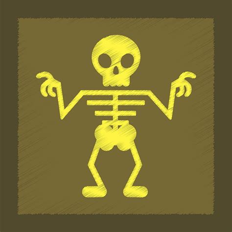 플랫 음영 스타일 아이콘 할로윈 해골 벡터 Eps Ai Uidownload