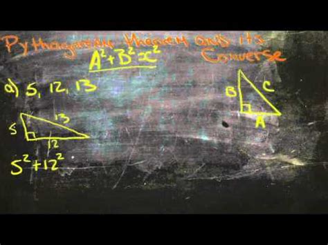 The Pythagorean Theorem And Its Converse An Explanation Of The Concept Video Algebra CK