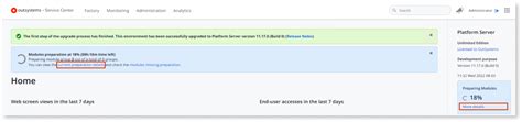 Modules Preparation Step During Platform Server Upgrade OutSystems Documentation