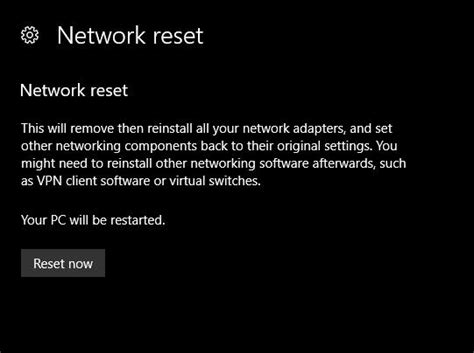 How To Reset Network Settings In Windows