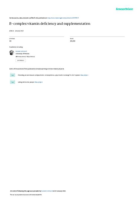 Vitamin B4 Pharmaceutics See Discussions Stats And Author