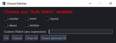 The Debugger Pysimplegui Documentation