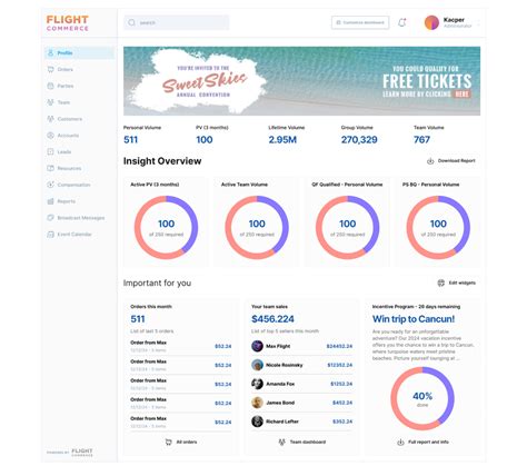 Direct Selling Platform Flight Commerce