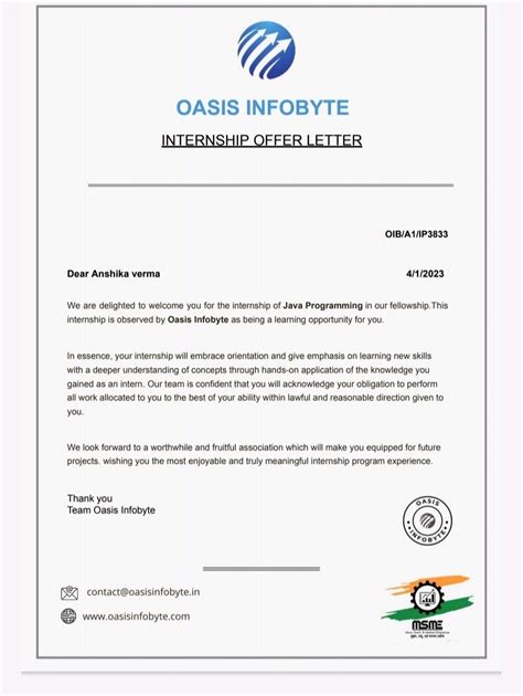 anshika verma on linkedin oasisinfobyte java