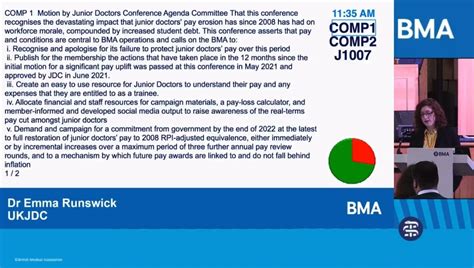 Bma Jd Conference 2022arm 2022 Dr Emma Runswick Broad Left