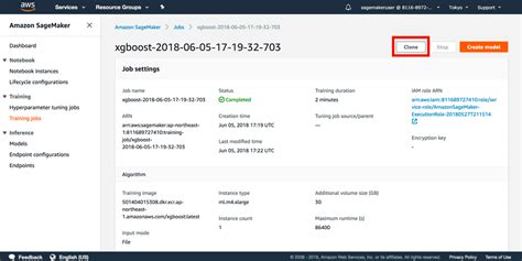 Amazon Sagemaker Console Now Supports Training Job Cloning Artificial Intelligence