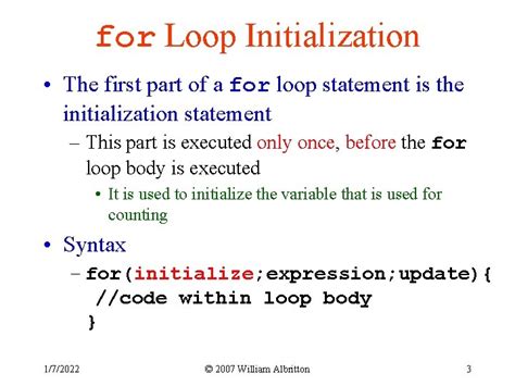 For Loop Ics 111 Introduction To Computer Science