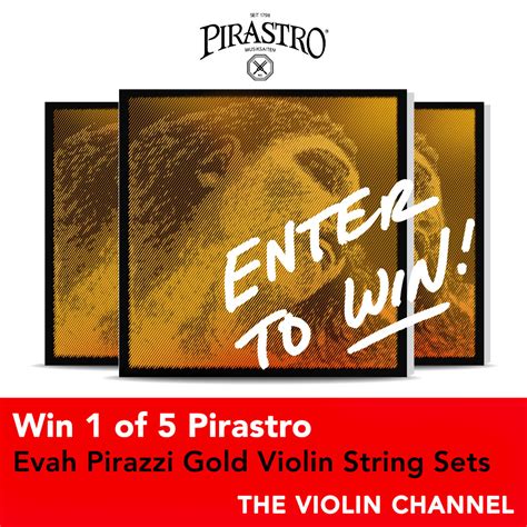 Win 1 Of 5 Pirastro Evah Pirazzi Gold Violin String Sets