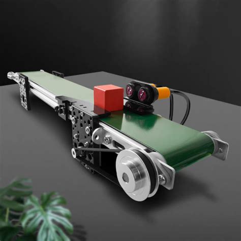 Mini Conveyor Belt Robotic Arm Assembly Line Stepper Motor Conveyor Belt Conveyor Belt Induction
