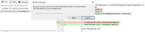 FormCommit Reset Unstaged File Resets The Staged Changes Too Issue