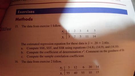 Solved Exercises Methods 15 The Data From Exercise I Follow