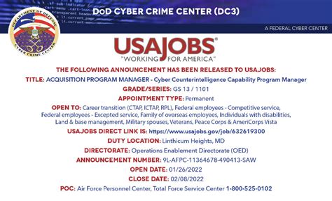Dod Cyber Crime Center Dc3 On Linkedin Nowhiring