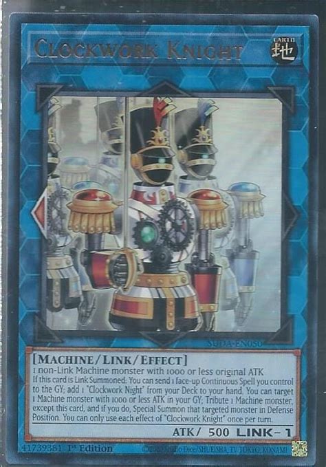 Suda Sp050 “clockwork Knight” Ultra Rare Effect Link Monster Español