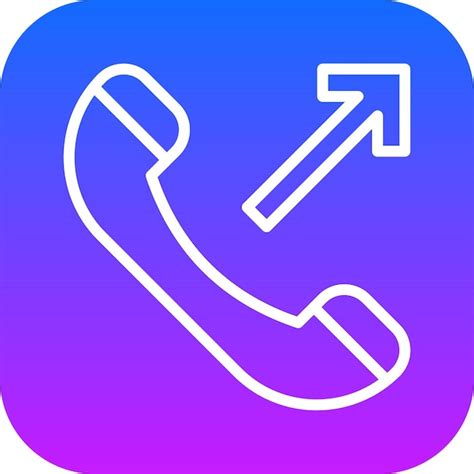 Premium Vector Outgoing Call Vector Illustration
