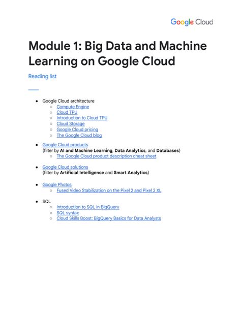 M1 Big Data And Machine Learning Fundamentals 307 Pdf