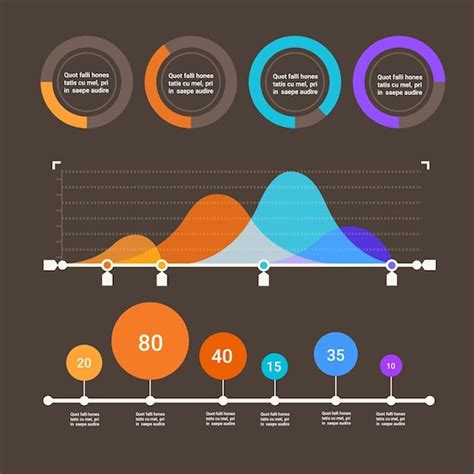 Colorful Statistical Data Visualization With Circles And Curves Jiffy Designs